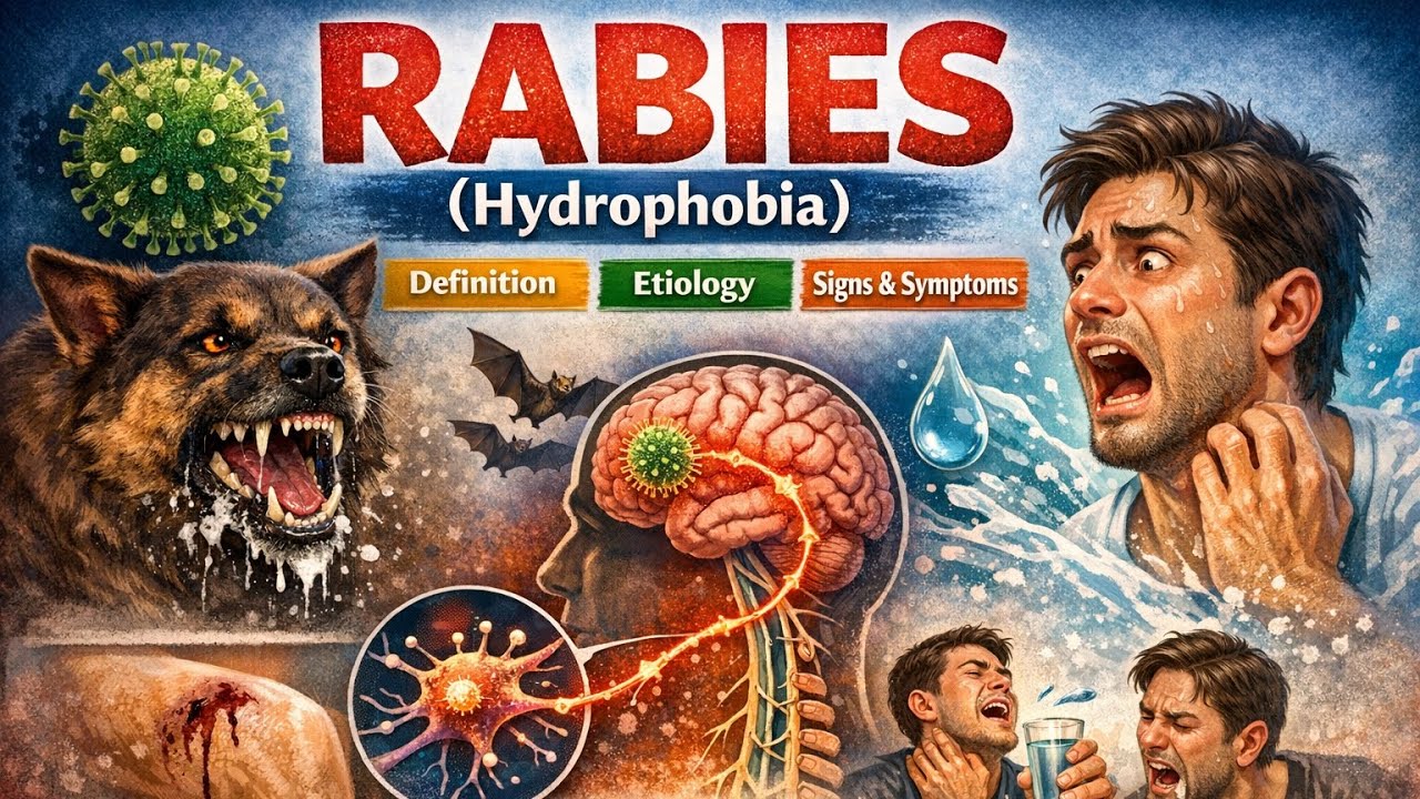 Rabies Hydrophobia part -2 types of rabies|clinical manifestations ...