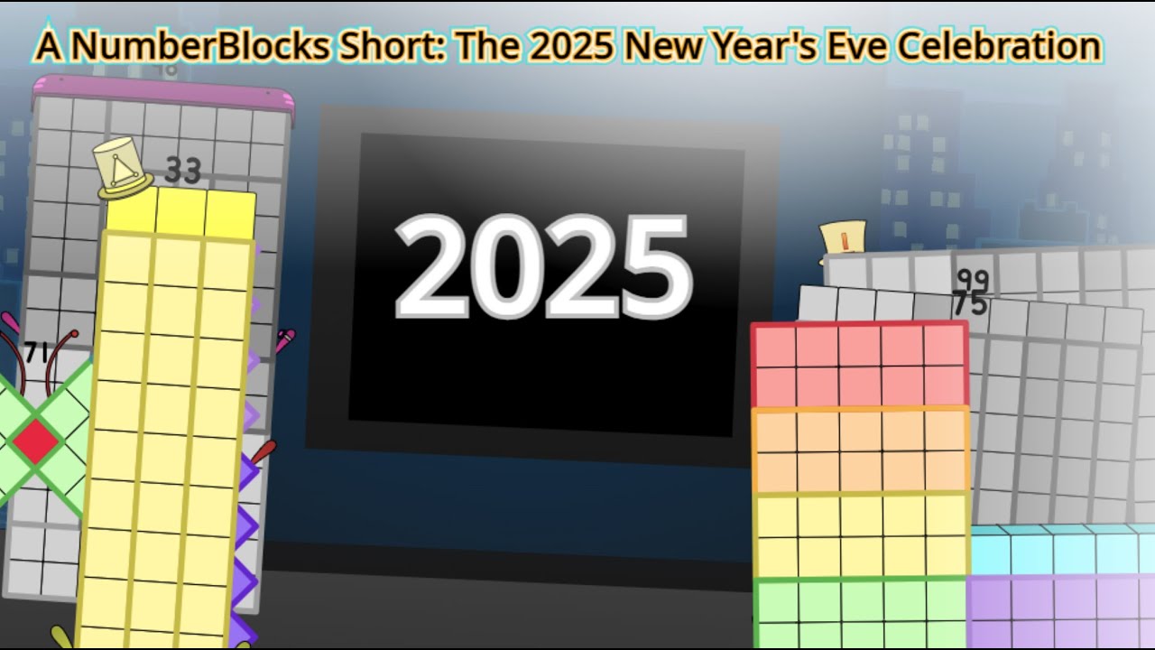 A NumberBlocks Short: The 2025 New Year's Eve Celebration - YouTube
