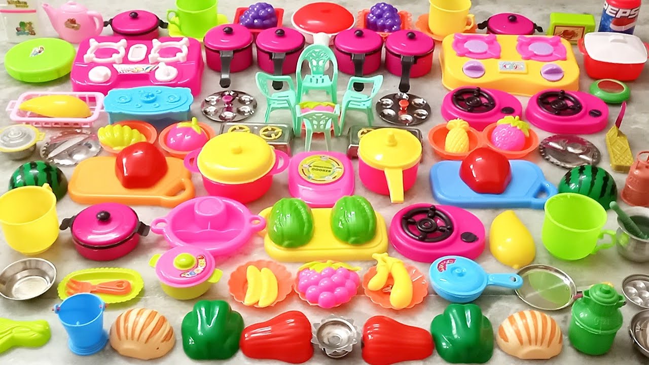 6 Minutes Satisfying with Unboxing Hello Kitty Sanrio Kitchen set|pink ...