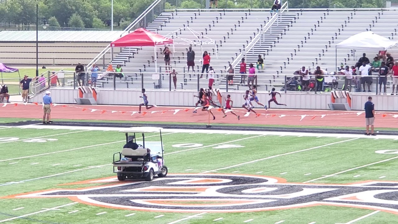 DSTC Brayden Robinson 100 Meter Dash 12U (6-22-19) - YouTube
