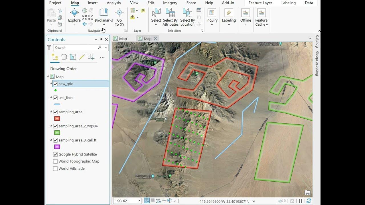 Add-in to create exploration grids in ArcGIS PRO - YouTube