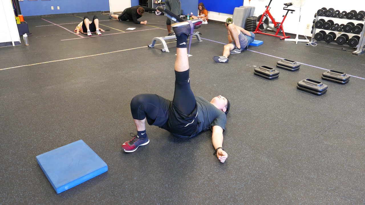 Supine Leg Whip - YouTube