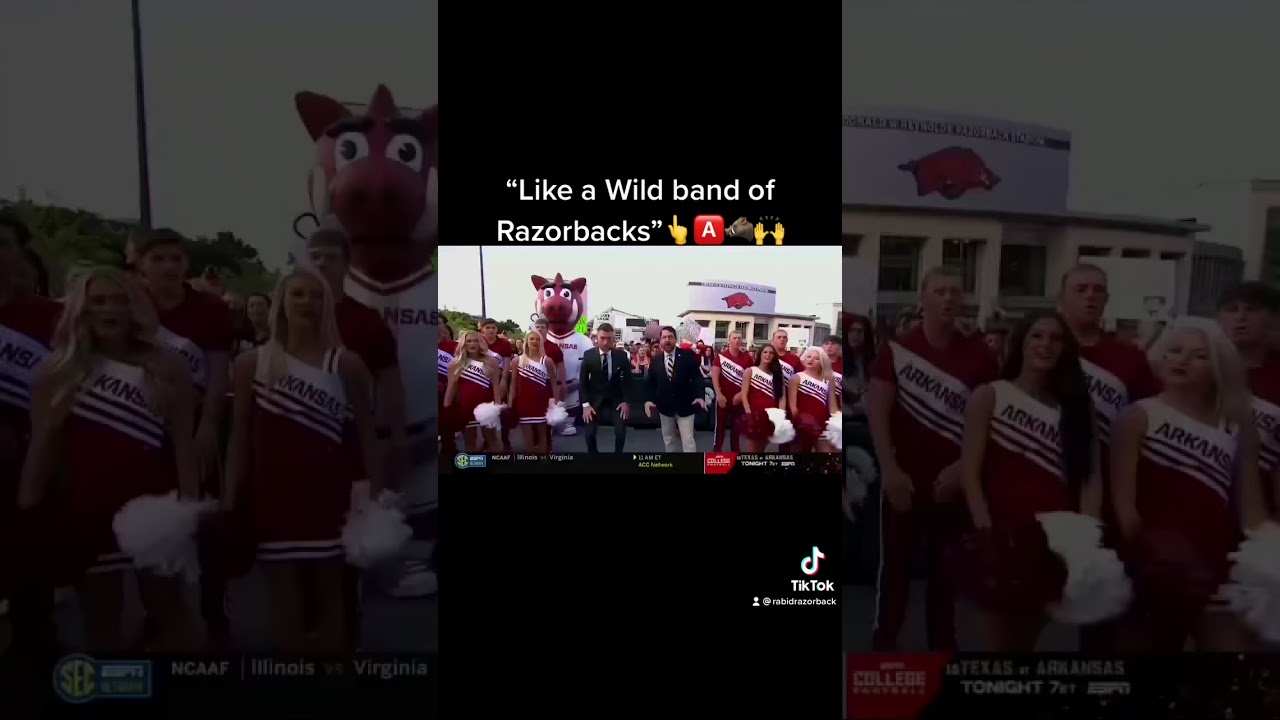 Arkansas Razorbacks: “Like a WILD band of RAZORBACKS” - YouTube