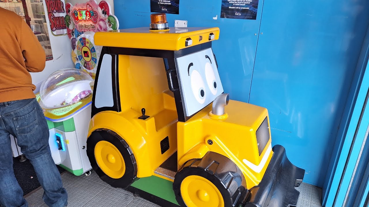 2010s Northern Leisure Joey JCB Video Option Kiddie Ride - YouTube
