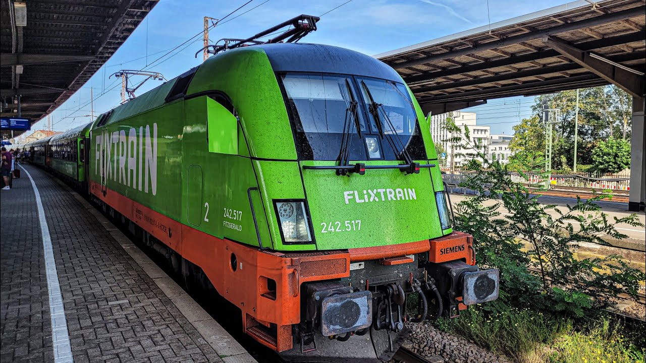 Flixtrain mit Br. 242 fährt durch Osnabrück HBF. - YouTube