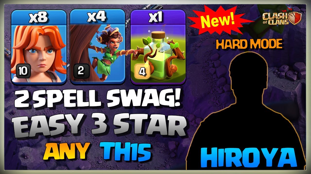 Overgrowth Spell + Root Riders + Valkyries = 3 Star Attack! NEW TH15 ...