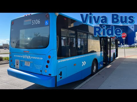 York Region Viva Orange Bus Ride From Richmond Hill Centre to VMC 8/23 ...