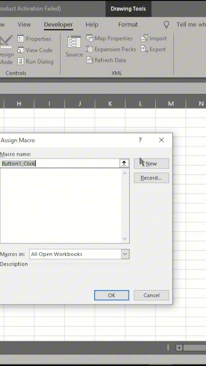 Cara Membuat Button Menggunakan Vba Di Ms Excel Youtube