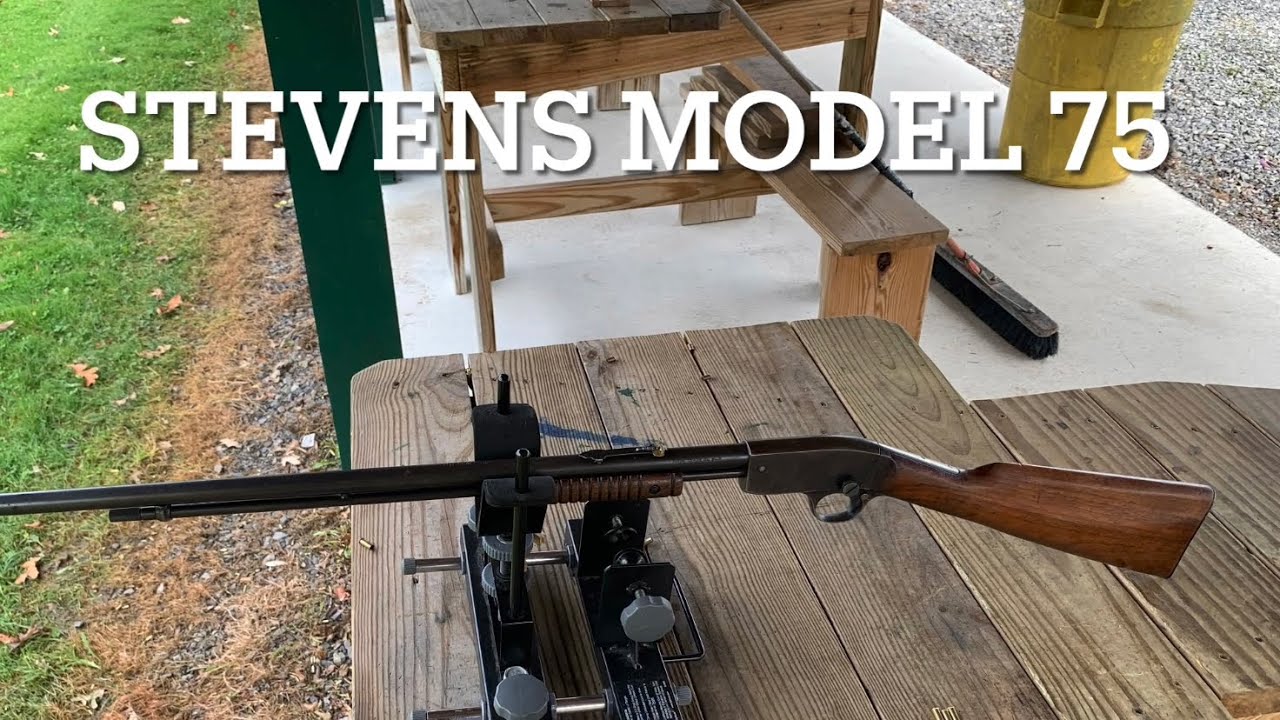 Stevens model 75 pump action 22 rifle like savage model 29 - YouTube