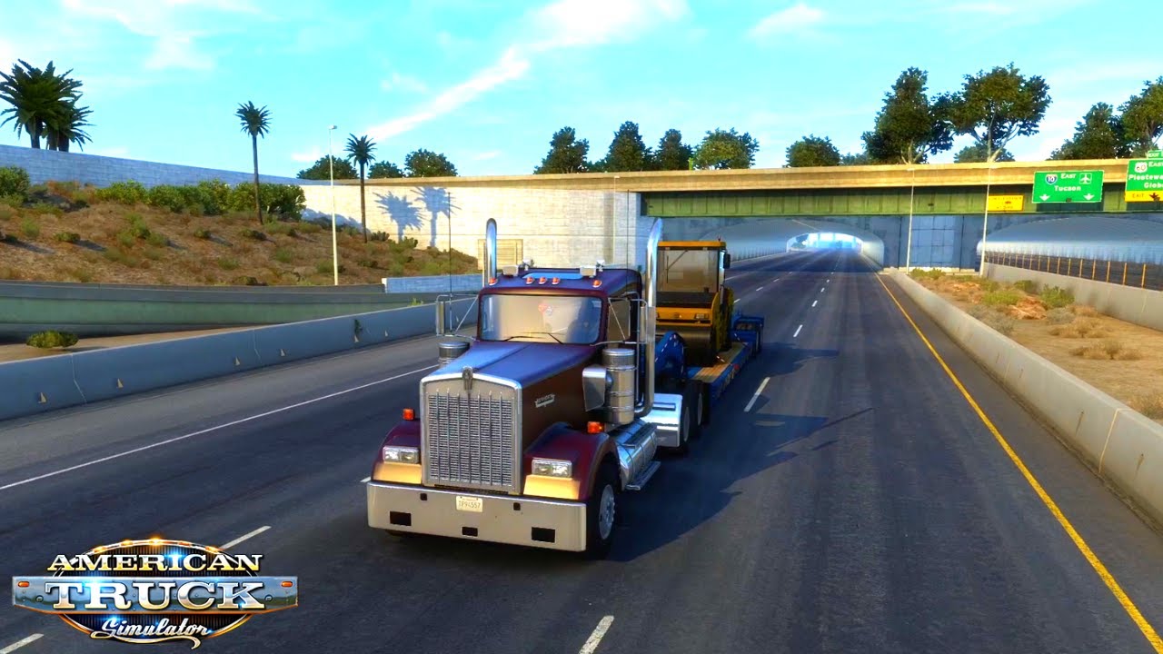 Roadroller 9t | Tucson to Kingman | Ultra Settings 60 FPS | ATS 1.46 ...