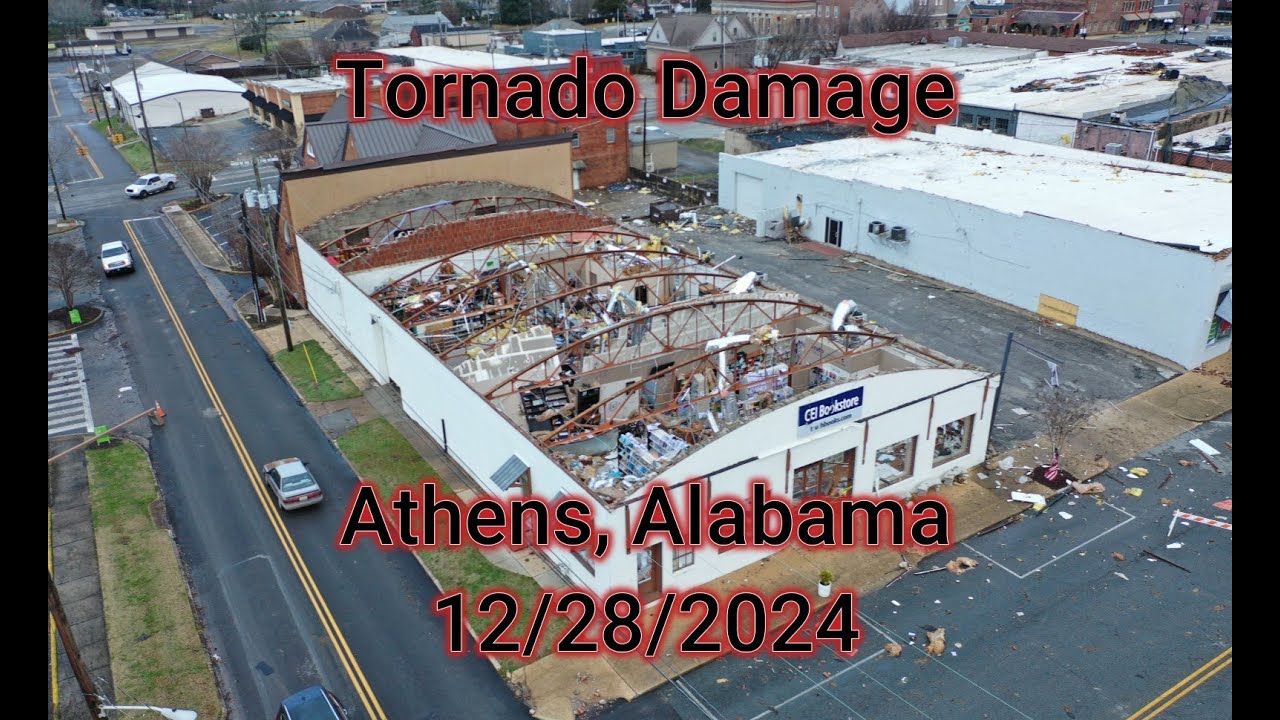 Tornado Damage, Storm Damage, Athens Alabama 12/28/2024 - YouTube