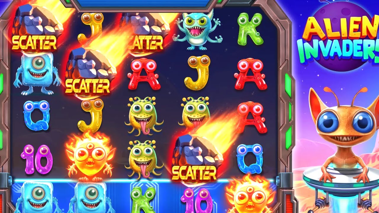 Alien Invaders Slot Hits BIG Multipliers and Wins | Jackpot Wins - YouTube