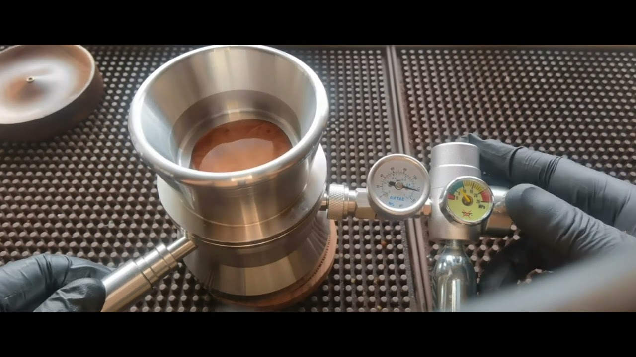 Quick testing: DIY pneumatic coffee machine - YouTube