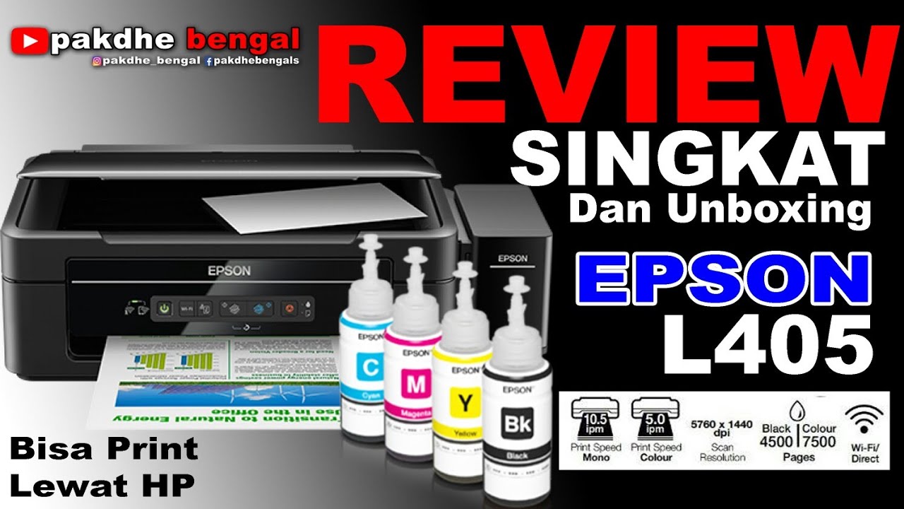 REVIEW DAN UNBOXING PRINTER EPSON L405, epson l405, printer epson l405 ...