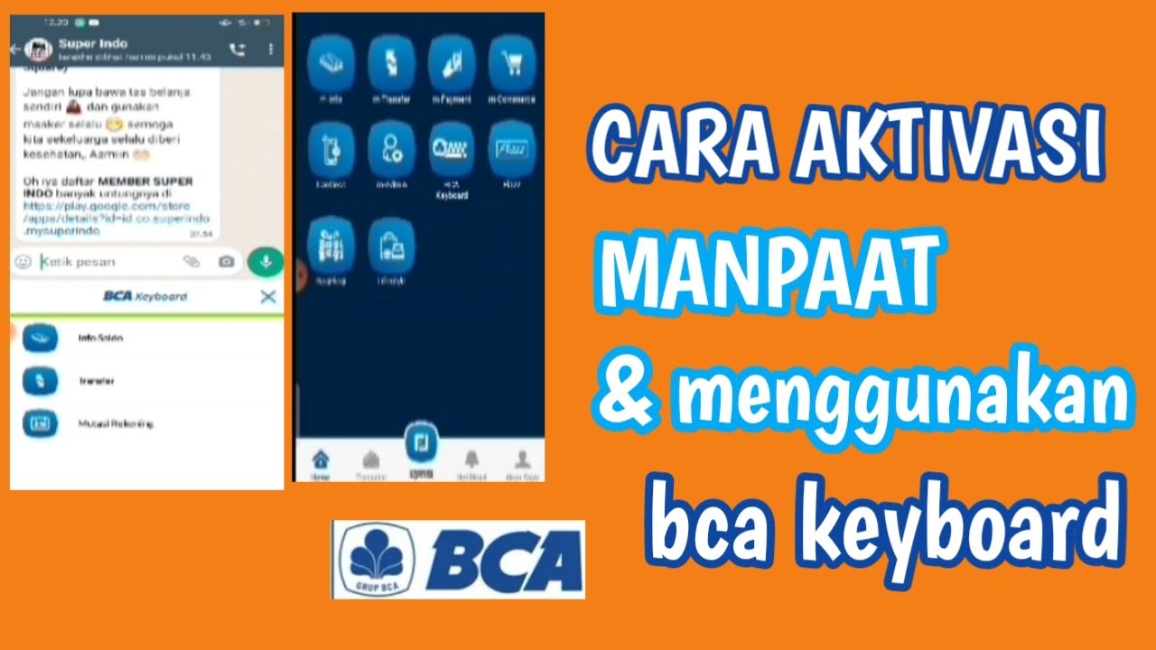 Cara aktivasi bca keyboard/ pungsi dan cara menggunakannya - YouTube