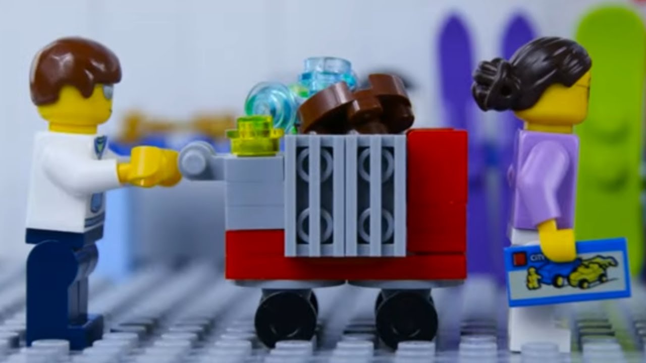 LEGO Christmas Decoration Shopping STOP MOTION LEGO Christmas Bad Luck ...