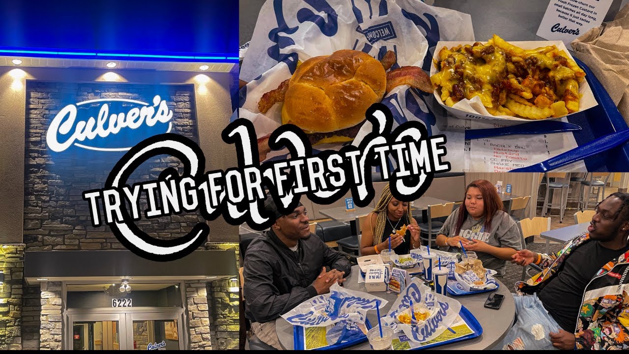 trying culver's for the first time ever | w/friends - YouTube