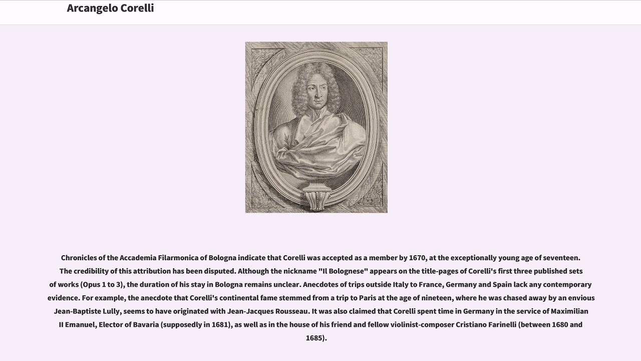 Arcangelo Corelli - YouTube