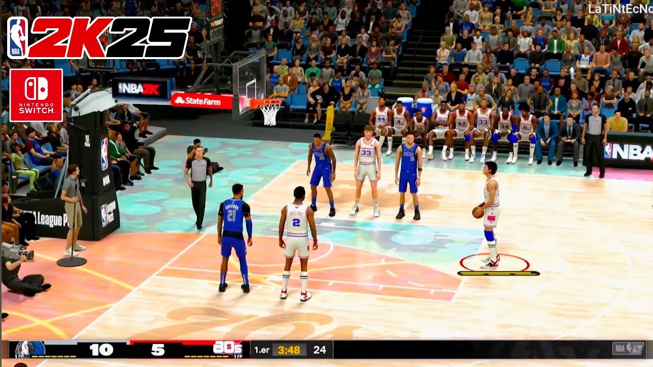 Así Se ve NBA 2k25 Actualmente En NINTENDO SWITCH Gameplay - YouTube