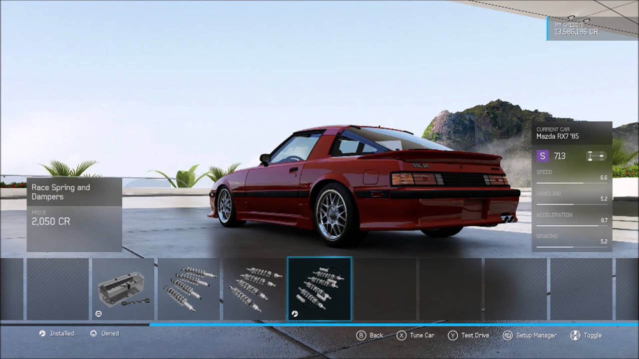 Forza Motorsport 6 + Mazda RX7 GSL + Drift Build + Tune - YouTube
