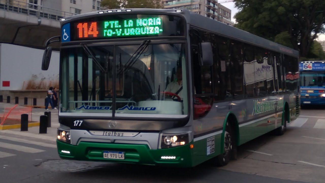 Línea 114 nuevo interno 177 Italbus Tropea IV O500U con aire ...