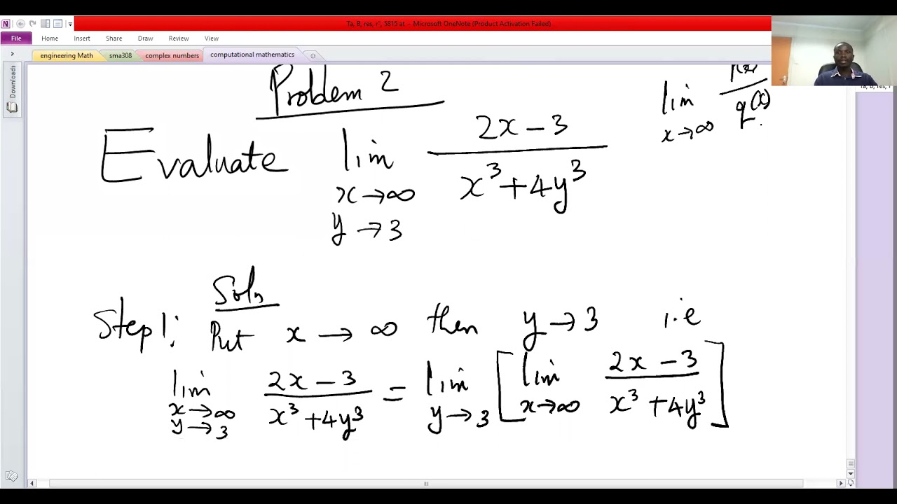 Limit Of Functions Of Several Variables Part Four Youtube