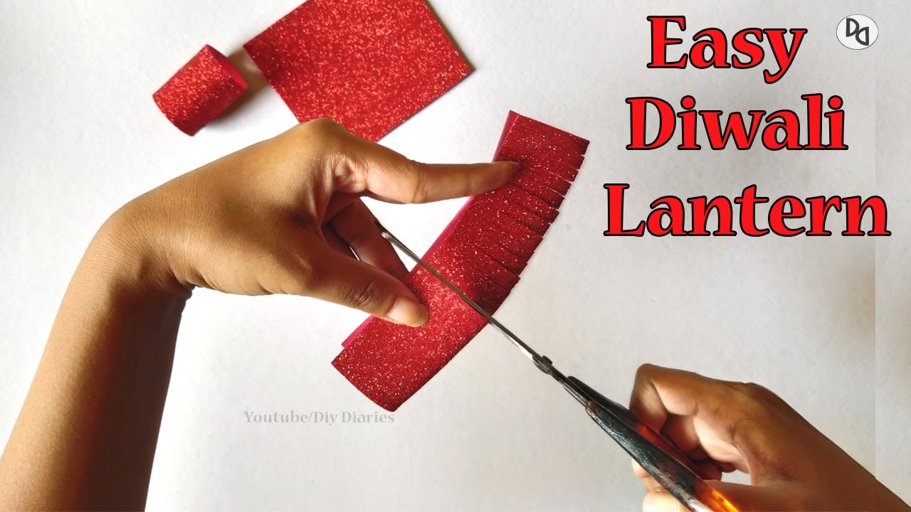 DIY Diwali Decorations Ideas | Small Akash Kandil Making | Easy Diwali ...