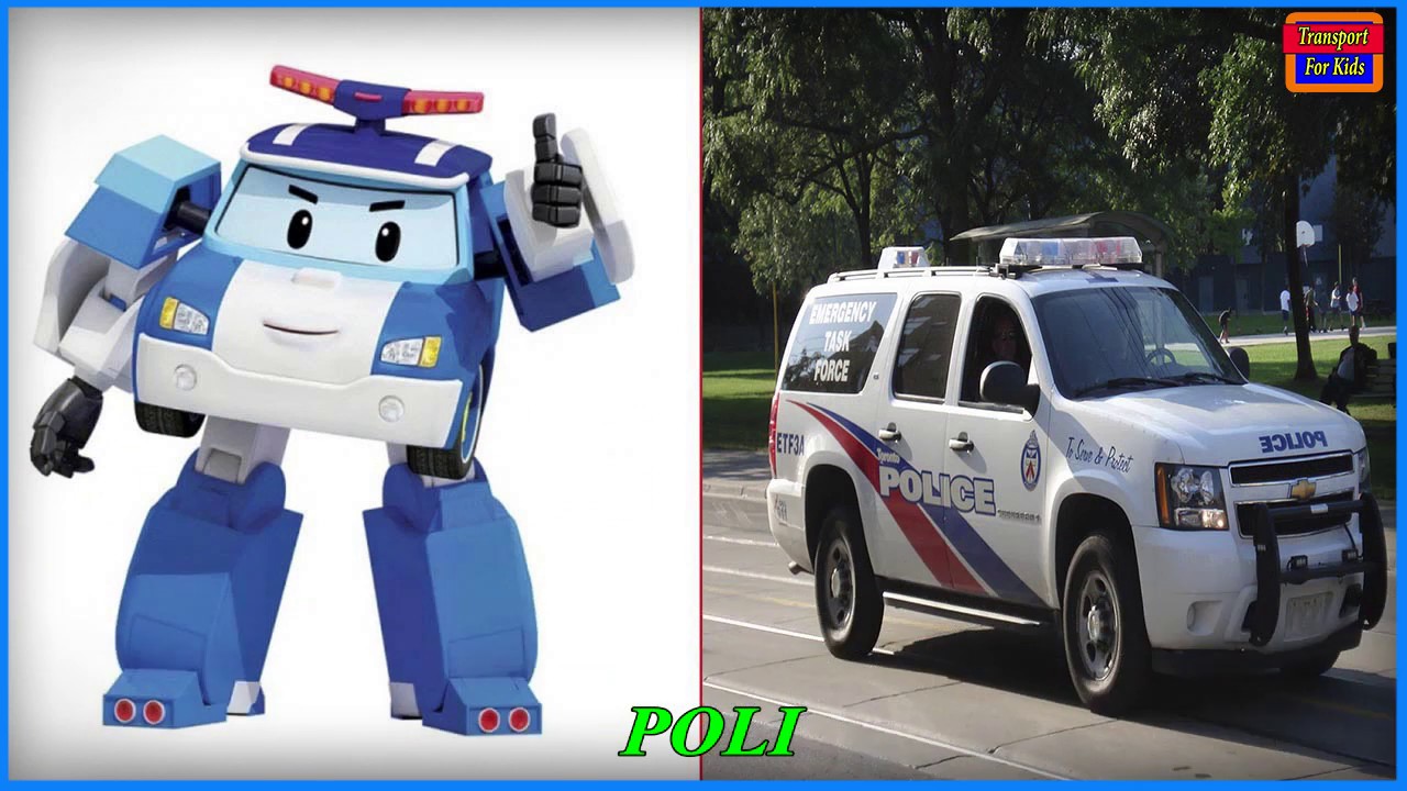 Robocar Poli in real life! Educational video for kids! New cartoons ...