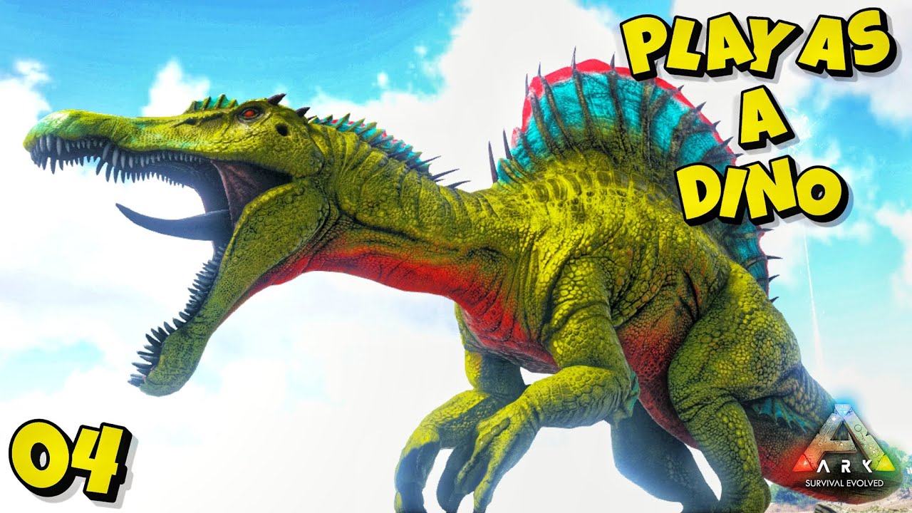 I Play As A Baby Spinosaurus 🔥 : Day 1 As Baby 😭😭 - ARK PLAY AS DINO ...