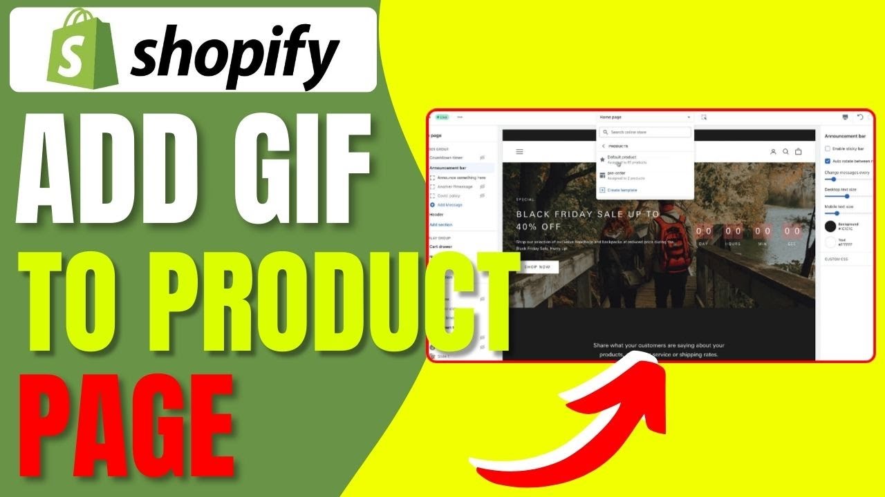 How to Add GIFs to Shopify Product Page Debut | Shopify GIF Product ...