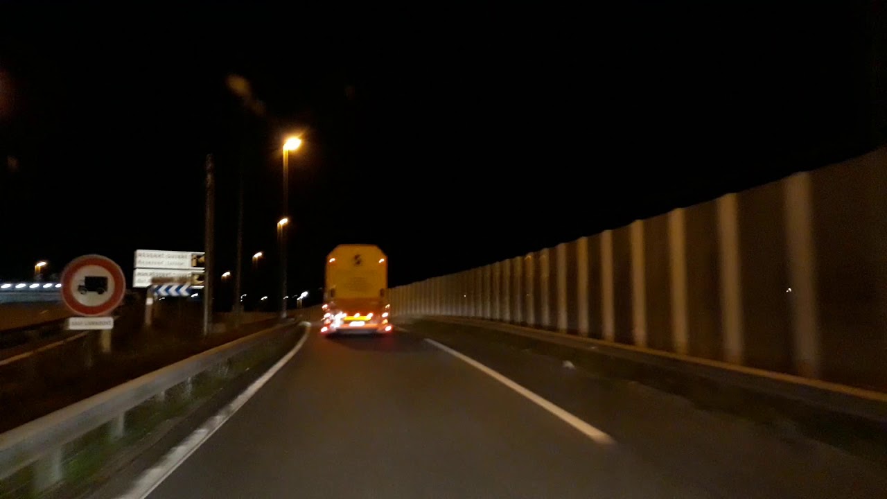 Arriving Calais France Eurotunnel Le Shuttle - YouTube