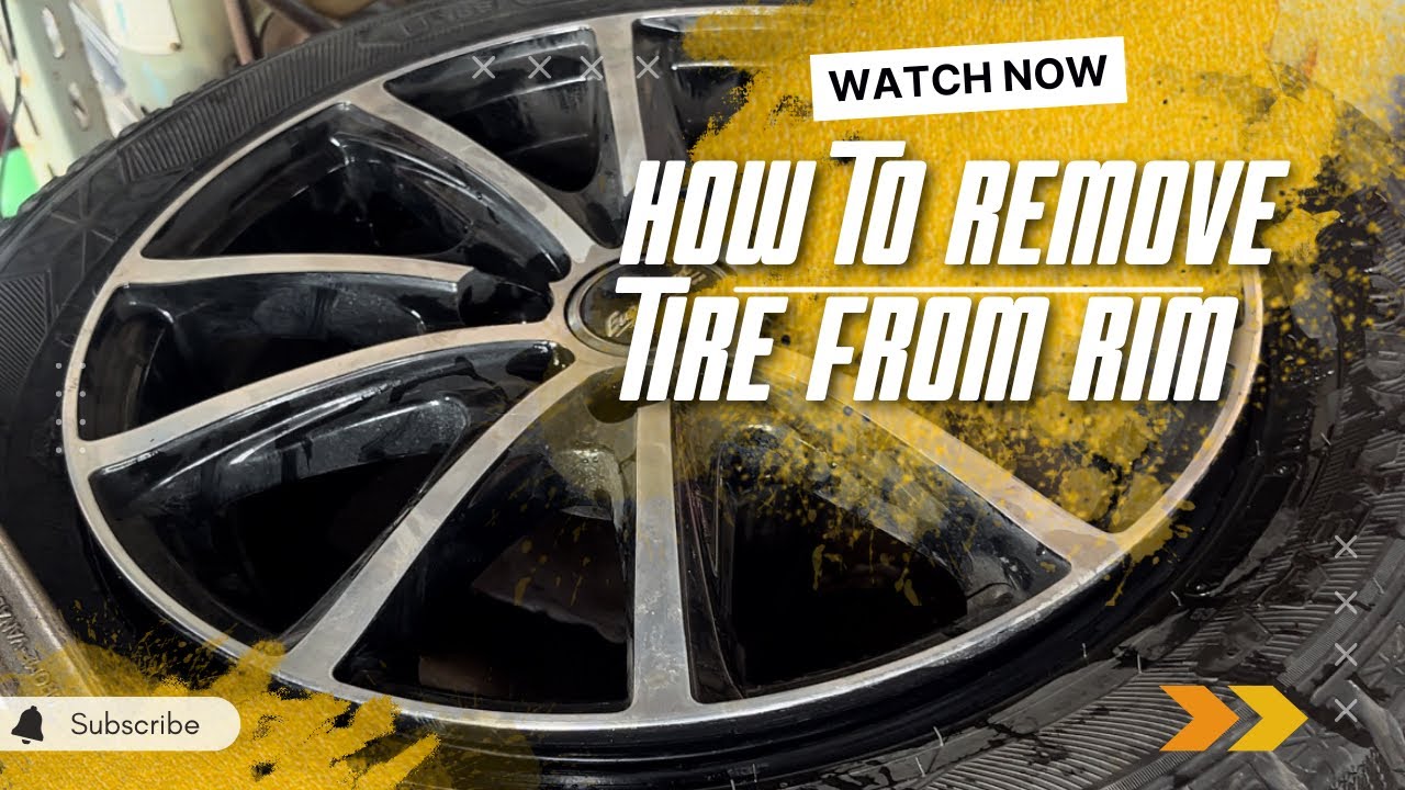 HOW TO REMOVE TIRE FROM RIM - YouTube