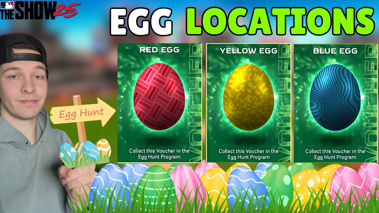 All Egg Locations & Rewards in MLB The Show's Easter Egg Promo - YouTube