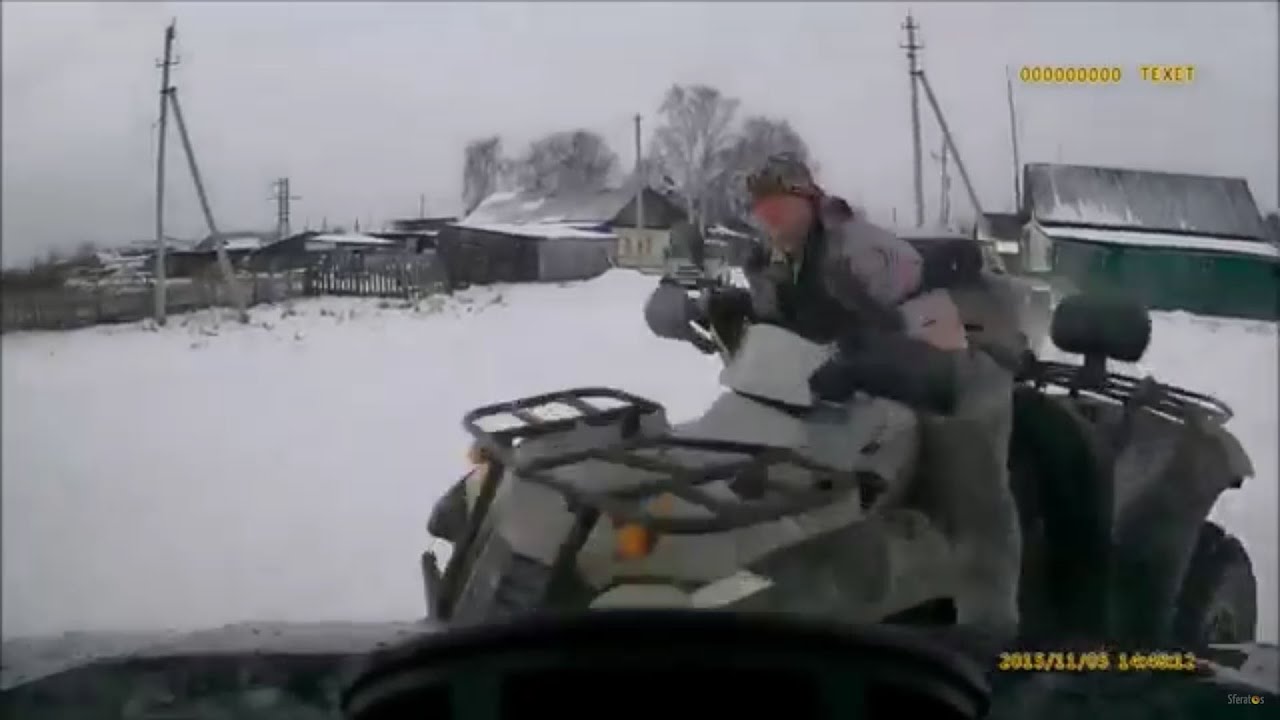 Meanwhile in russia... ATV accident - YouTube