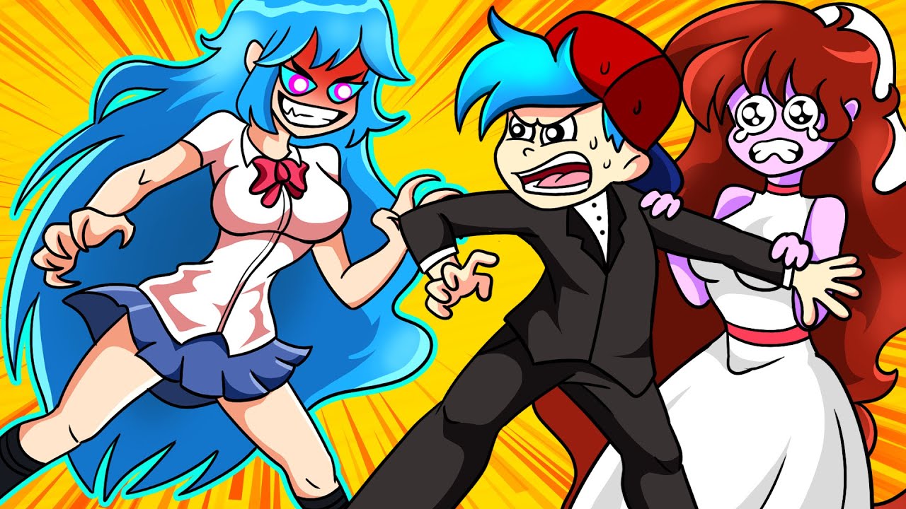 EVIL SKY VS BOYFRIEND & GIRLFRIEND'S WEDDING! Friday Night Funkin ...