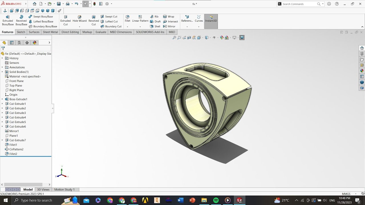 DRAWING PISTON MESIN ROTARY ATAU WINKEL DI SOLIDWORKS - YouTube