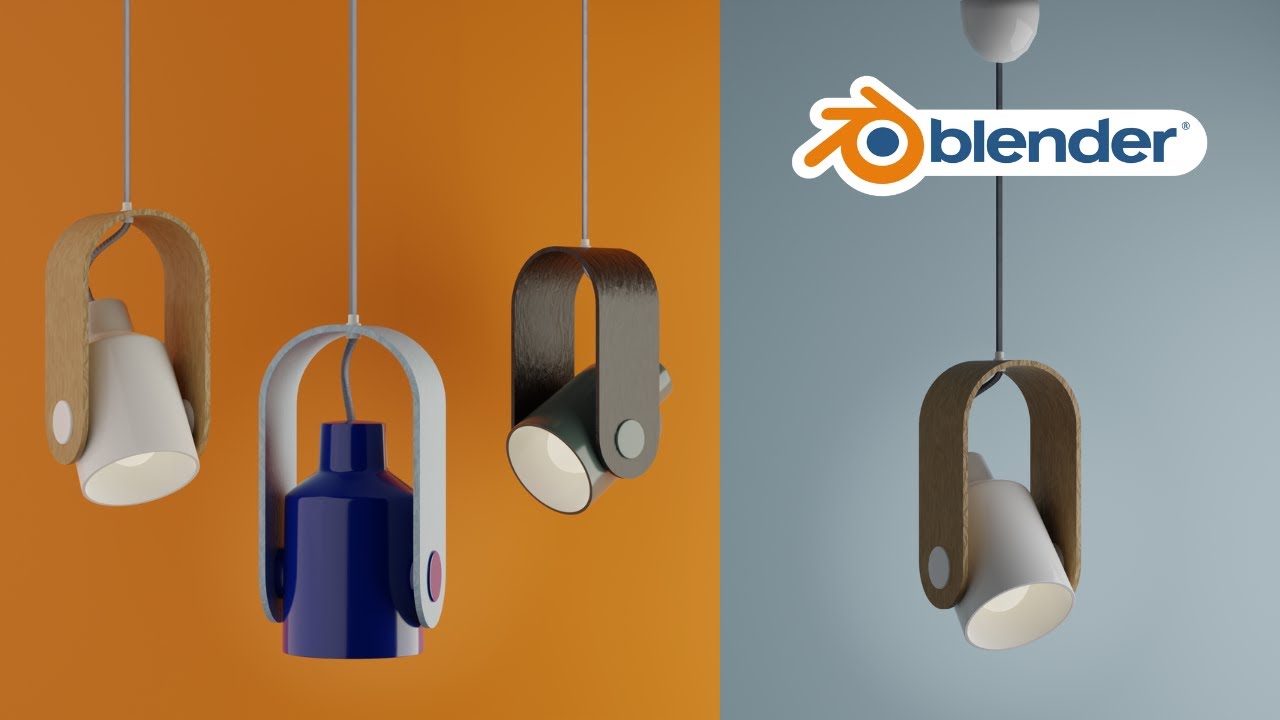 Product Design in Blender software: Aesthetic Lamp Light - YouTube