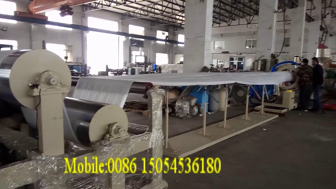 LDPE foam sheet extrusion line with CE certificate - YouTube