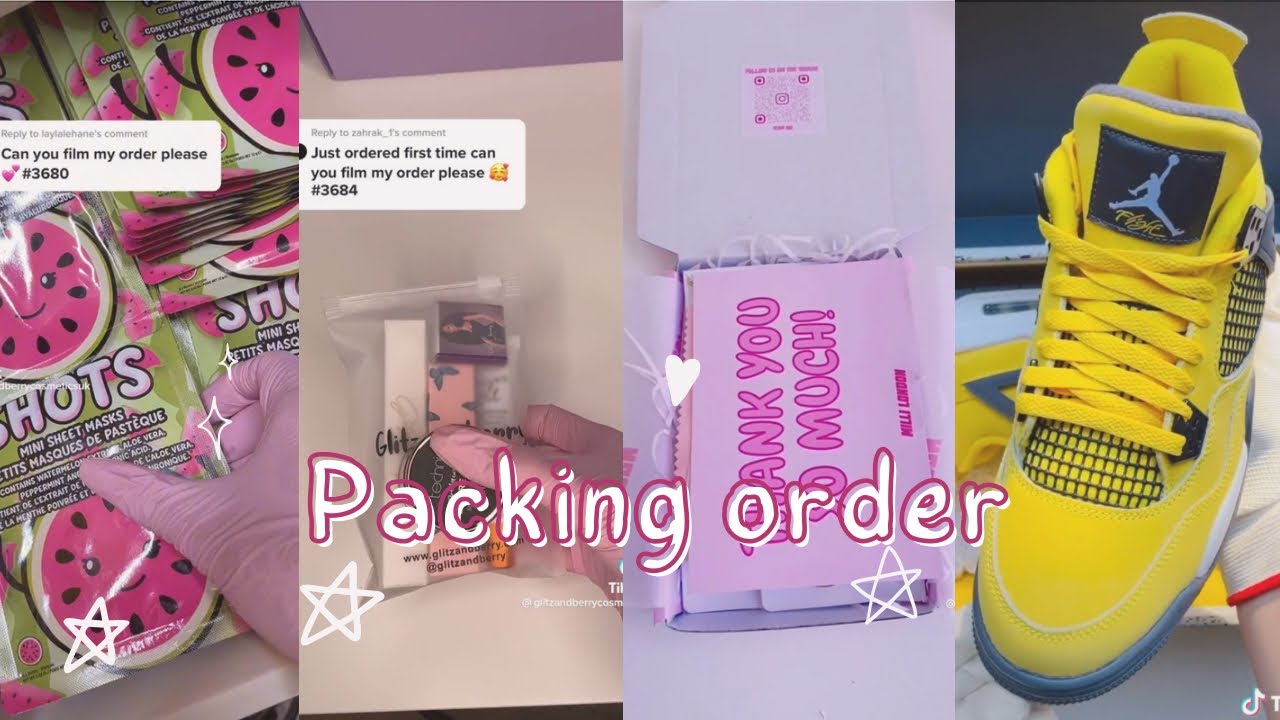 Tik tok videos Packing orders 📦 small business 🧸 ASMR 🌸 TikTok ...