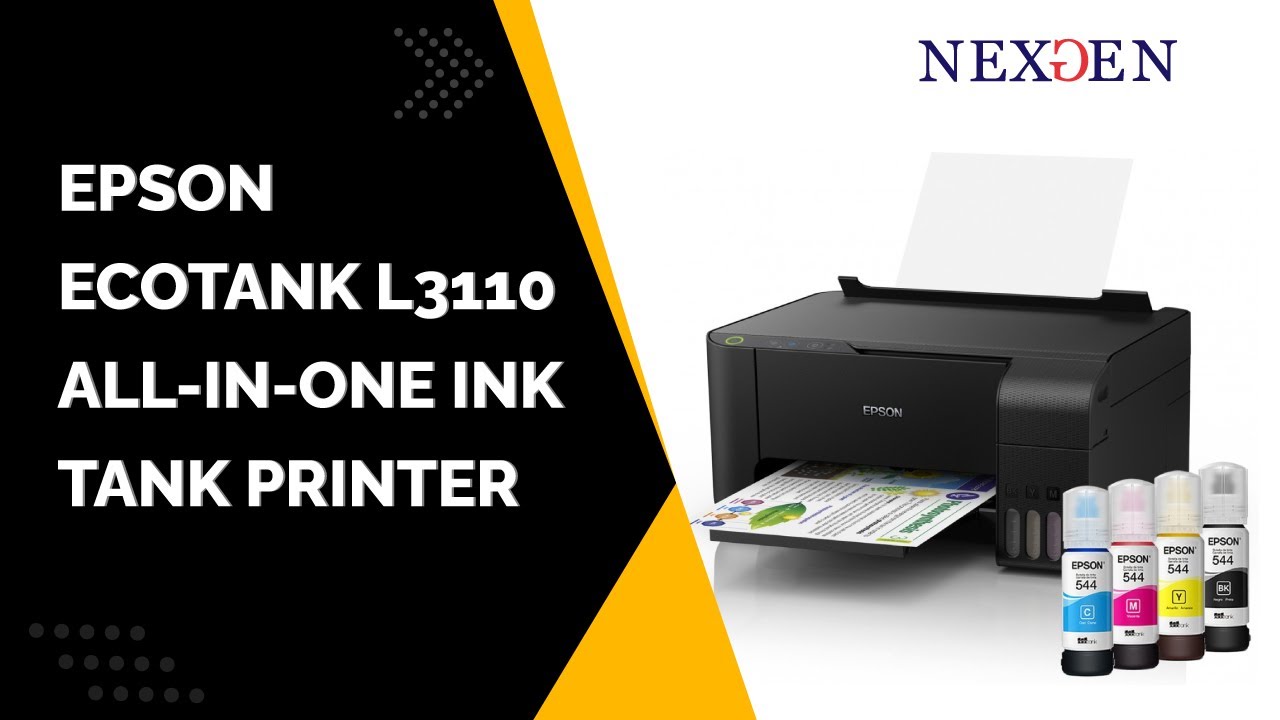 Epson L3110 EcoTank Ink Tank Printer | Espon printer | printer review ...