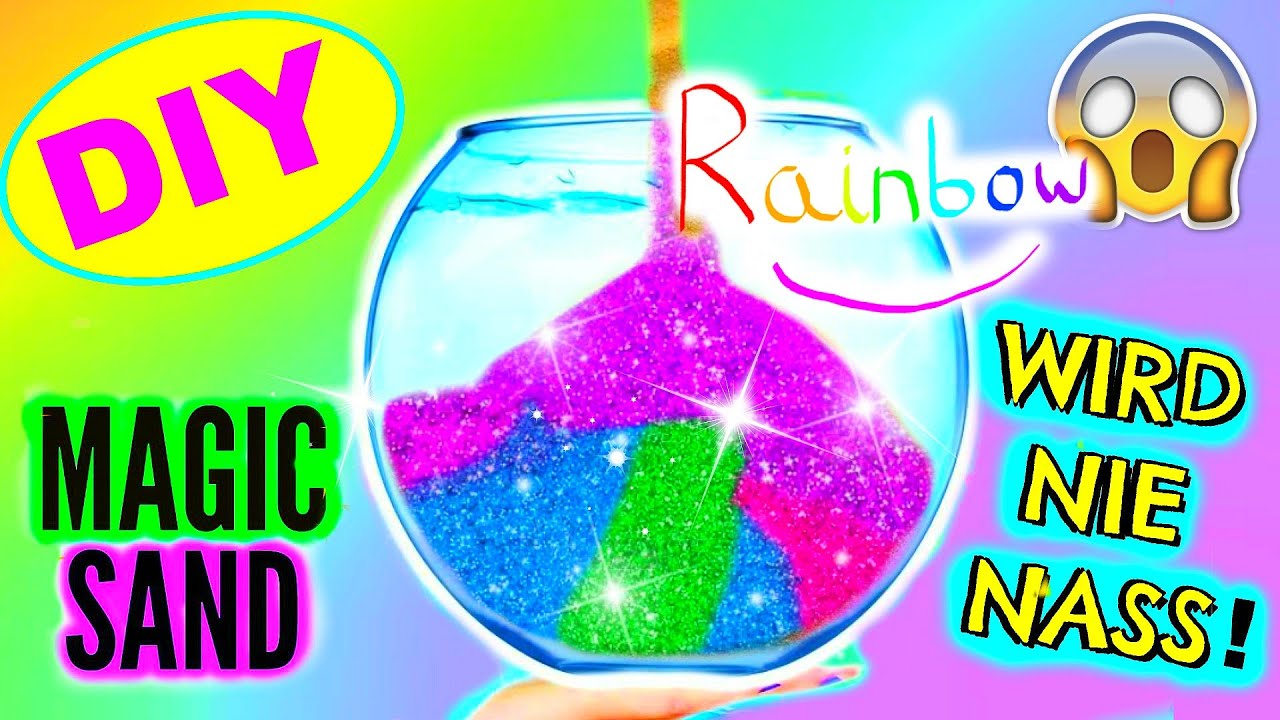 DIY MAGIC AQUA SAND der NIE Nass wird! DIY Zaubersand Experiment gegen ...