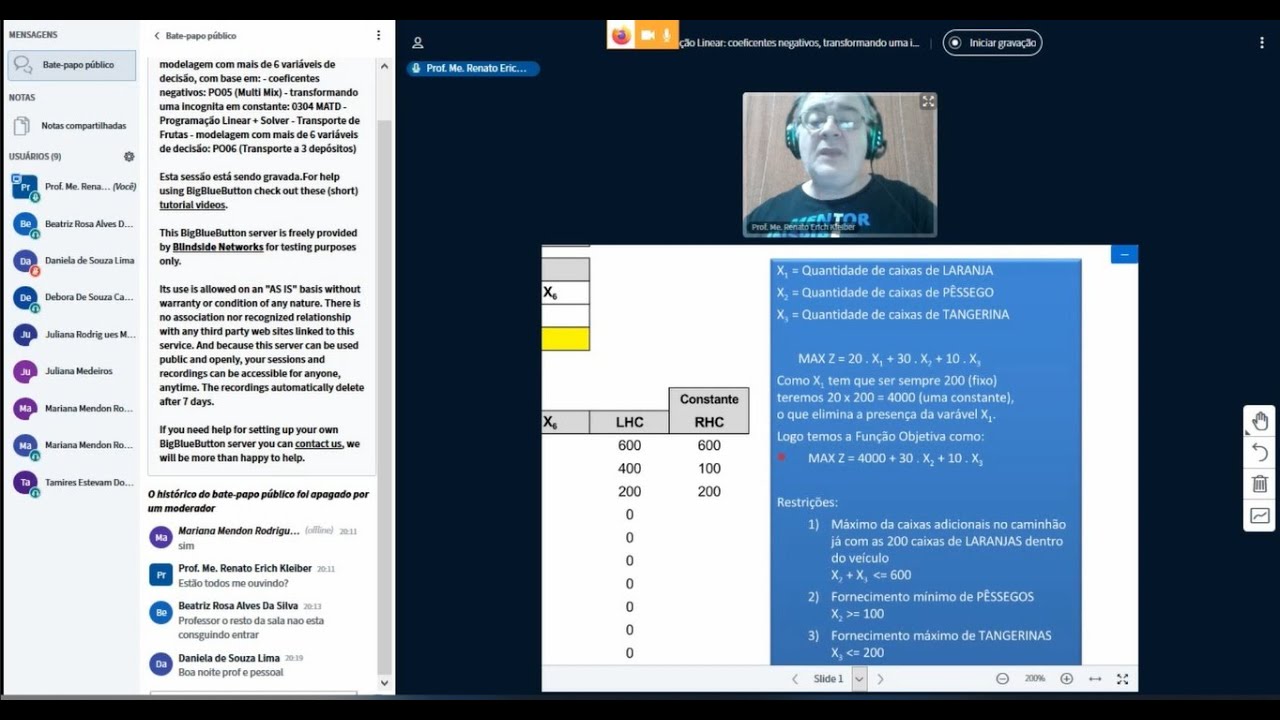 MATD aula na plataforma EaD da FPD em 12 05 2020 - YouTube