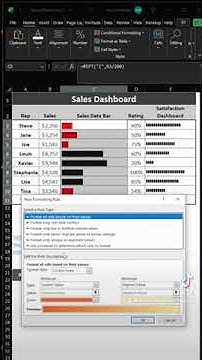 Excel trick for 2 color changing progress bars - YouTube