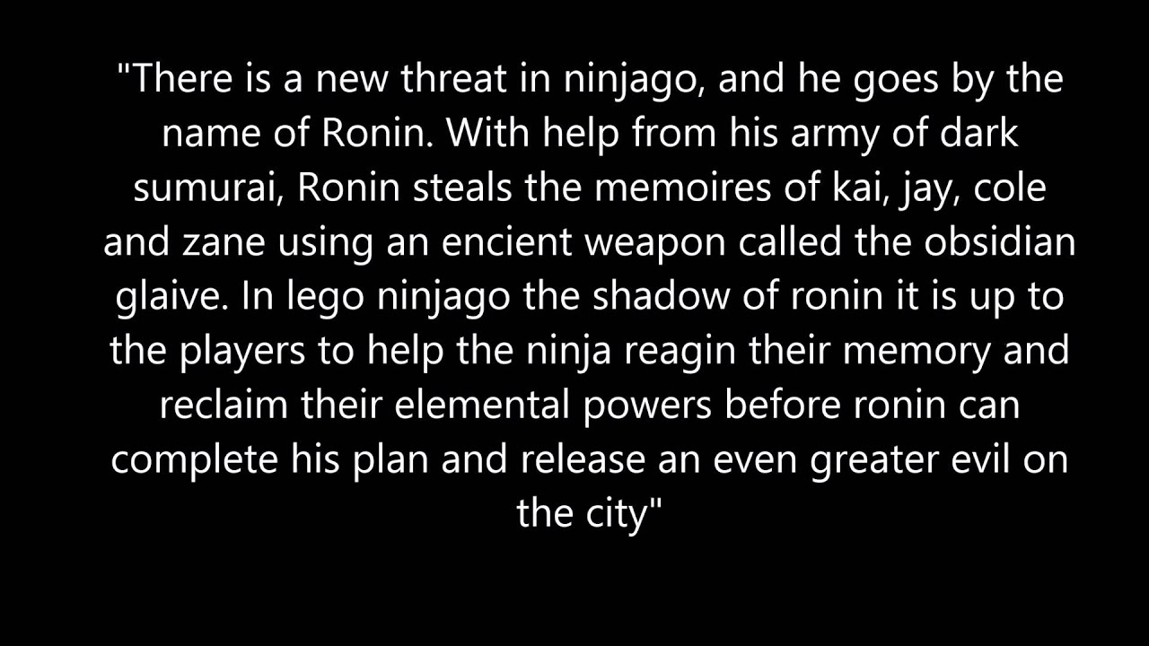 Shadow of Ronin: Storyline! - YouTube