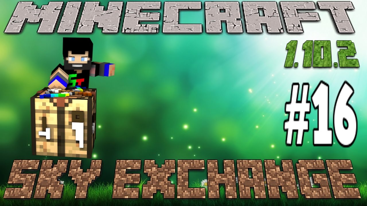 Minecraft Sky Exchange 1.10.2 - Hydroangeas Mana Enchanting And Quest ...