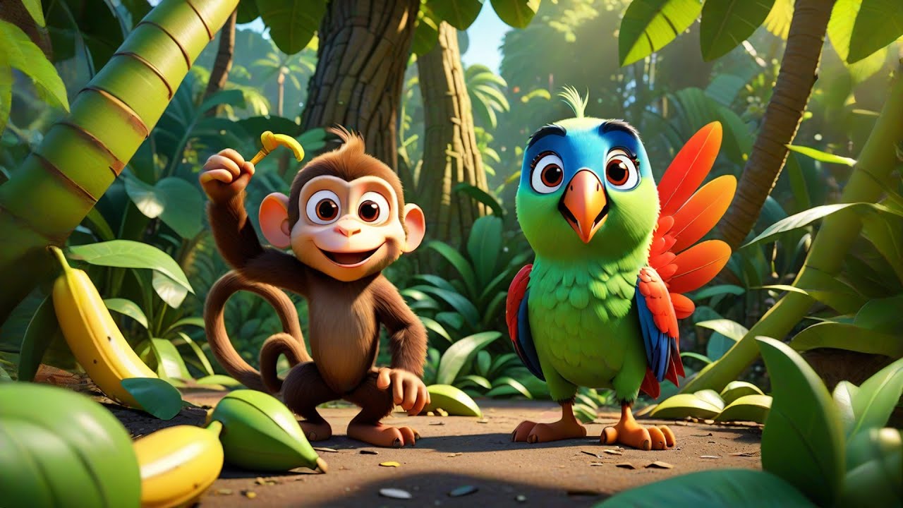 Count the Bananas on the Tree | Fun Counting Song for Kids | Nursery ...