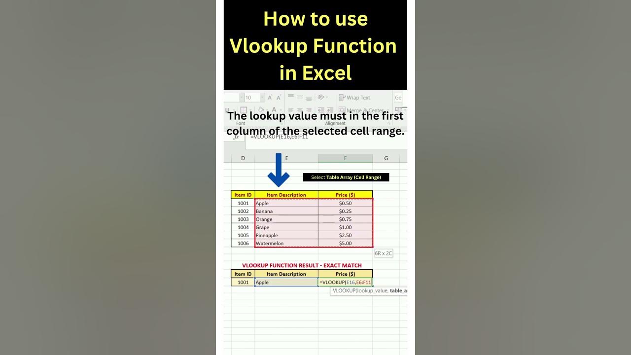How To Use Vlookup Function In Excel Vlookup In Excel Vlookup Kaise Lagate Hain Youtube