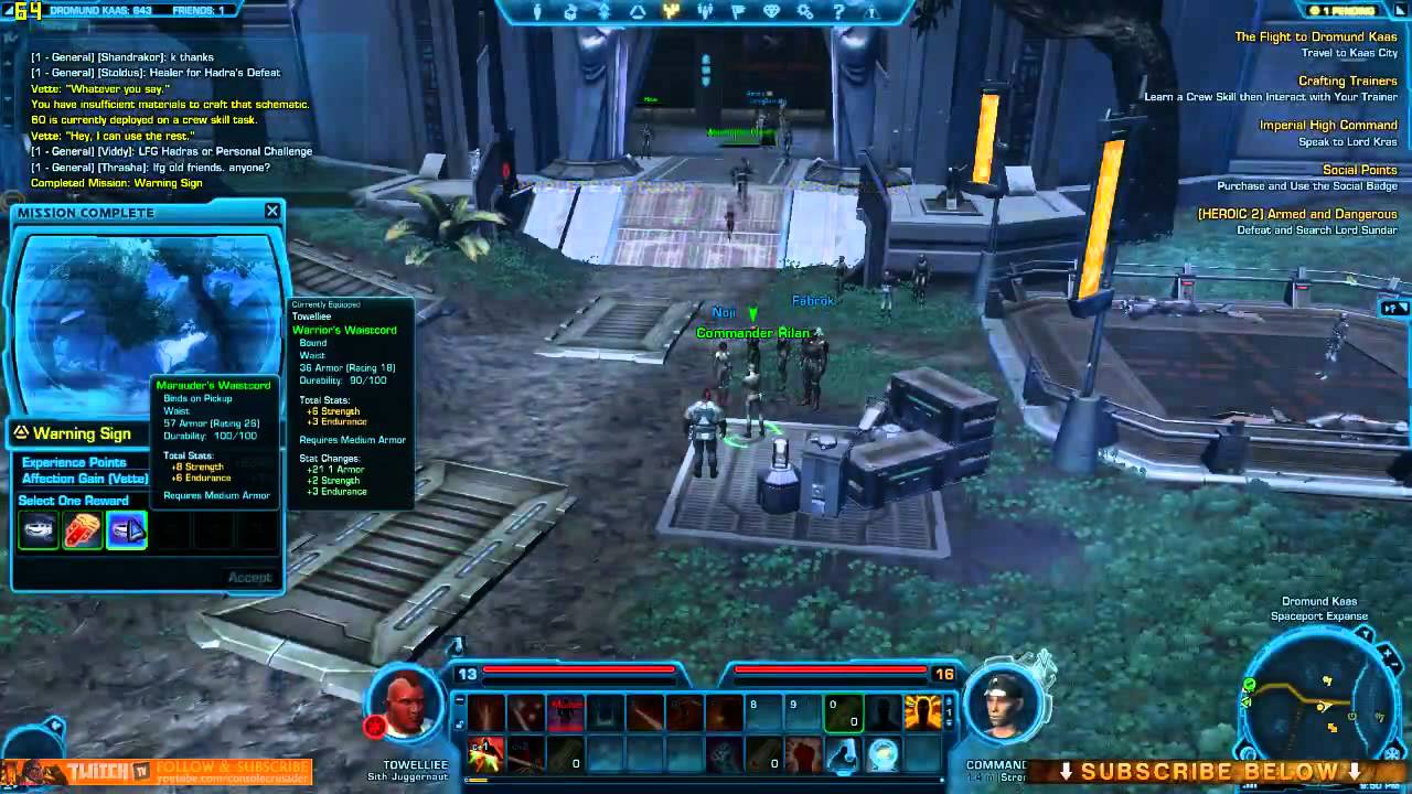 SWTOR Tanking - Sith Warrior Juggernaut Leveling Part 5 - Live ...