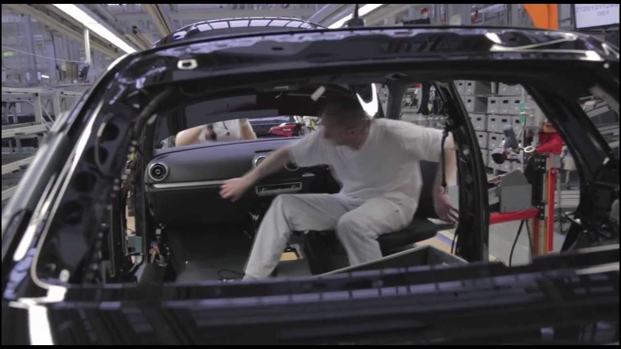 The new Audi A3 along the production line in Ingolstadt - YouTube