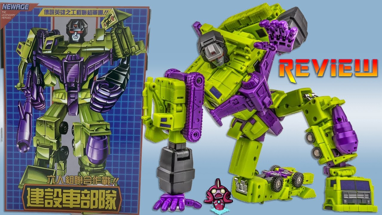 NewAge Toys Hephaestus Review. (Legends Scale G1 Devastator). - YouTube